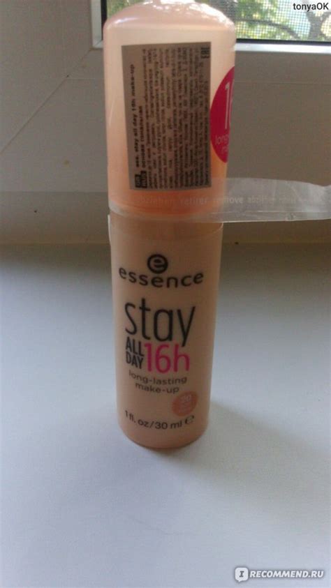 Тональный крем Essence Stay All Day 16h Long-Lasting Make-Up - «Очень ...