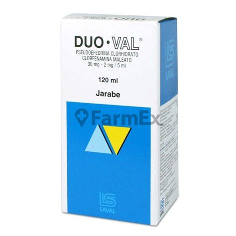 Duoval Jarabe 30 Mg 2 Mg 5 Ml X 120 Ml