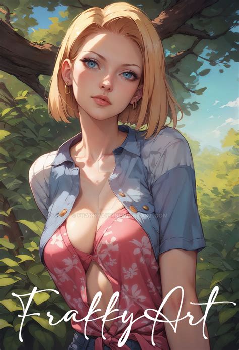 Android 18 Dbz 0045 By Frakkyart On Deviantart