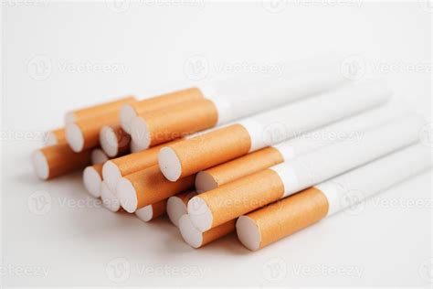 Cigarette Roll Tobacco In Paper With Filter Tube No Smoking Concept
