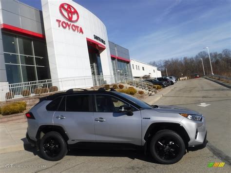 Silver Sky Metallic 2021 Toyota Rav4 Xse Awd Hybrid Exterior Photo