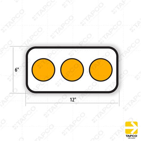 Om2 1h White Yellow Horizontal Object Marker Object Markers Tapco