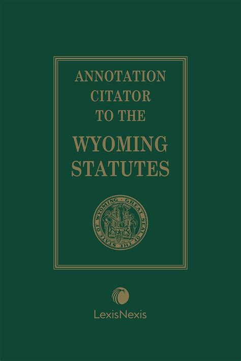 Wyoming Code Citator