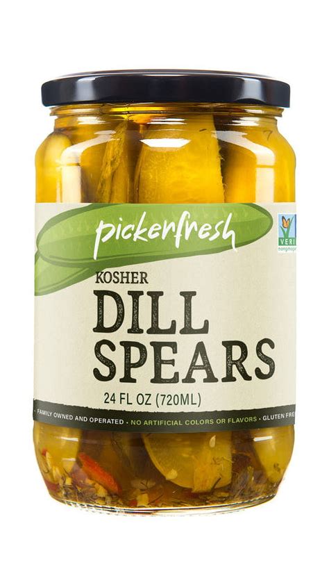 Pack Of 6 Pickerfresh Kosher Dill Pickle Spears 24 Fl Oz