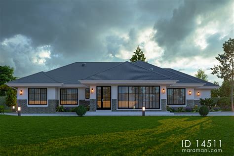 4 Bedrooom Modern Bungalow House Id 14511 Plans By