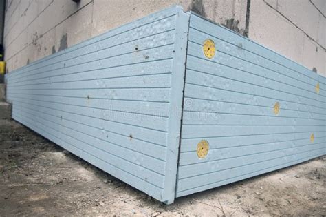 Insulation Extruded Polystyrene Panels Stock Image Image Of Handyman