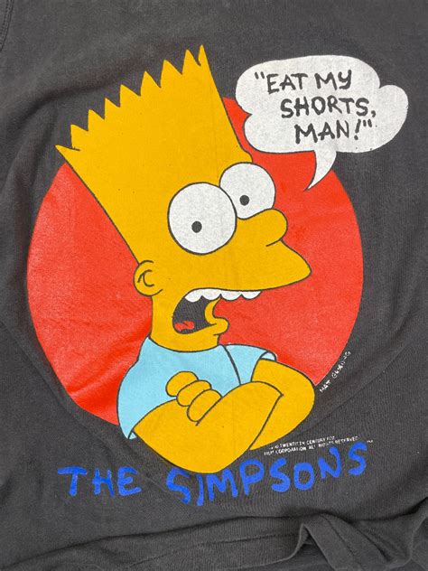 Classic 1990s Bart Simpson Eat My Shorts Tank Top Boardwalk Vintage