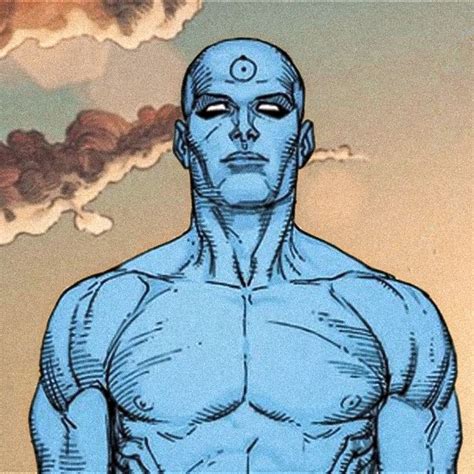 Dr Manhattan Icon In 2024 Comic Art Manga Art Manhattan Art