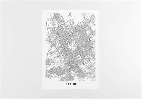 Riyadh Map Print City Map Wall Art