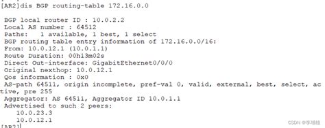 Huawei Bgp路由汇总(全是干货)怎么查看bgp的路由 Csdn博客 Huawei Bgp路由汇总(全是干货)怎么查看bgp的路由 Csdn博客