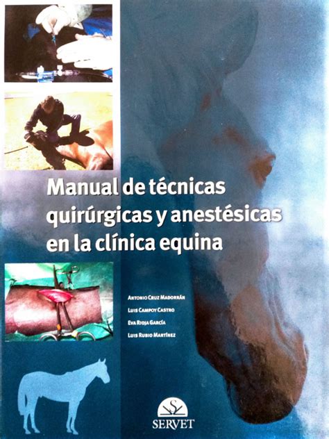 Manual de técnicas quirurgicas y anestésicas en la clinica equina | PDF