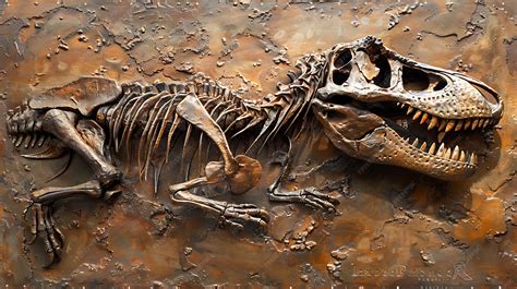 Premium Photo Dinosaur Fossil Tyrannosaurus Rex Found By Archaeologists