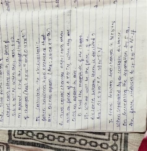 Repel Each Other With A Force Of 36×10−5 N When They Are 002 In Aparet