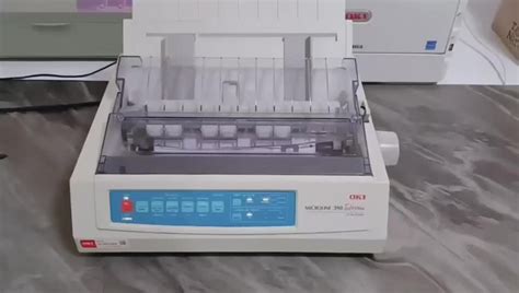 Oki Microline 390 Turbo Plus Dot Matrix Printer มือสอง สภาพดี ปริ้นกระดาษต่อเนื่อง ใบเสร็จ ลาย
