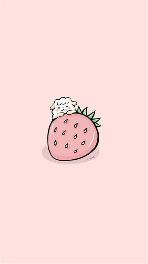 100 Pastel Cute Strawberry Wallpapers