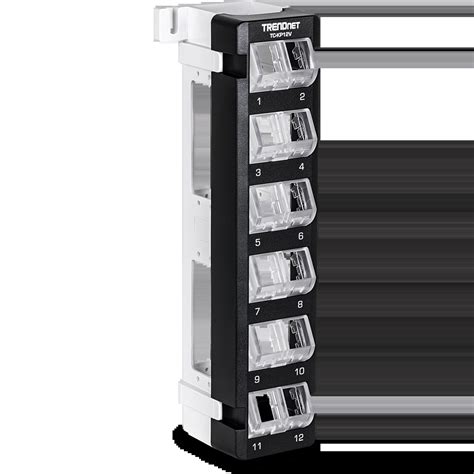Patch Panel Enmane 12 Port Blank Keystone Wall Mount Rack For Ethernet Hdmi Usb Cat 6 Patch Panel