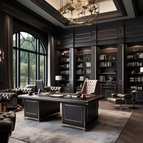 An Exquisite Image Of A Lavish Executive Office Capturing The Essence