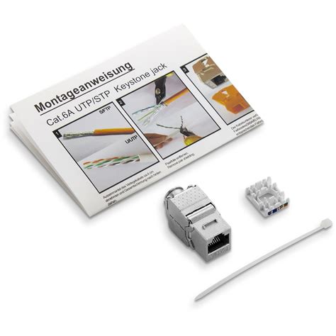 Deleycon Keystone Modul Cat 6a Rj45 Buchse 5 Sets Deleycon