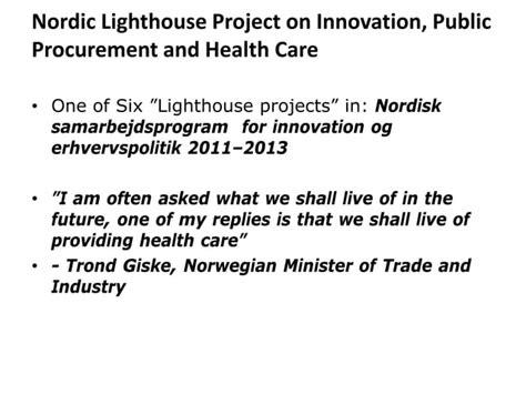 Public Procurement And Innovation Eivind Lorentzen Nhd Ppt