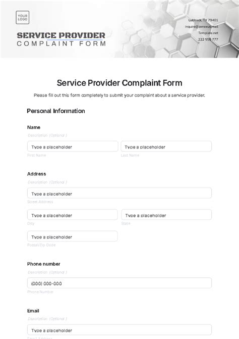Free Complaint Form Templates To Edit Online