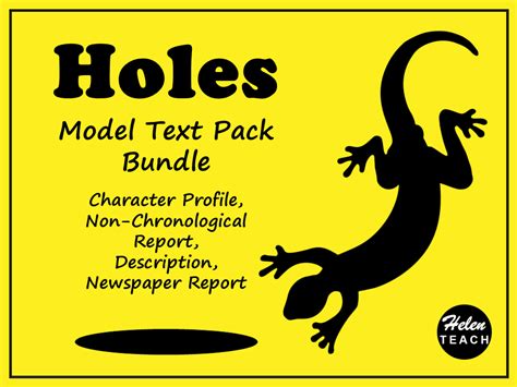 Holes Example Text Pack Bundle Teaching Resources