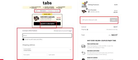 Tabs Sex Chocolate Review The Million Dollar Store