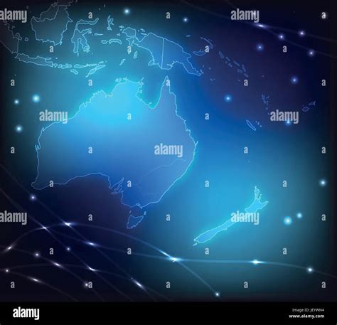 Card Atlas Map Of The World Map Australia Neon Card Outline