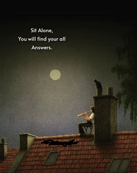 A Girl Sitting Alone With Quotes