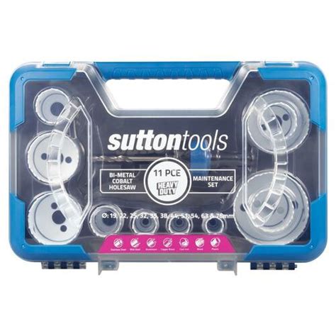 Sutton H125 Heavy Duty Bi Metal 11 Pce Maintenance Holesaw Set