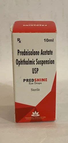 Prednisolone Acetate Ophthalmic Suspension Usp Eye Drops 10 Ml At Rs 50box In New Delhi