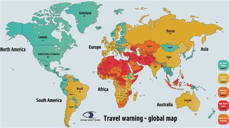 Travel Warning Map For Israelis 2023 12 04 Risrael