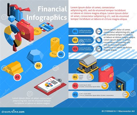 Financial Infographics Elements Data Chart Statistic Graph Growth