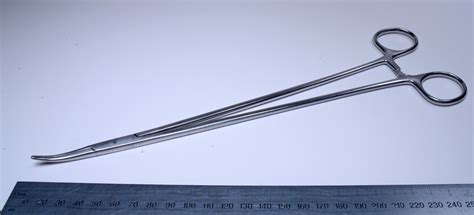Curved Bridge Forceps Curved Serrated 19mm Tip 11 28 Cm Pilling
