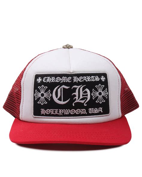 Chrome Hearts Red Trucker Hat Justin Reed