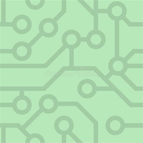 Seamless Pattern Computer Circuit Board Stock Vector Illustration Of Digital Seamless 43532477