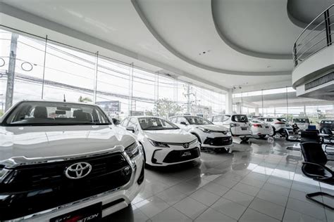 Phuket Thailand June 05 2022 Cars In Showroom Of Dealership Toyota
