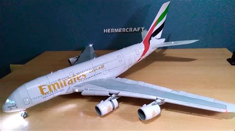 Emirates A380 800 Papercraft Youtube