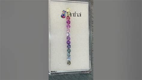 A Dazzling Array Of Natural Beauty Stunning Layout Of 3mm Round Rainbow Sapphires Sapphire