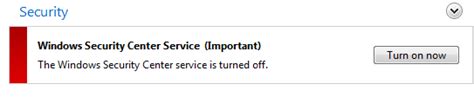 Can Not Turn On Windows Security Center Service Windows Forums