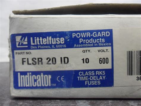 New Lot Littelfuse Flsr 20 Id Amp Fuses Frs R 20 Class Rk5 600v Nib Ebay