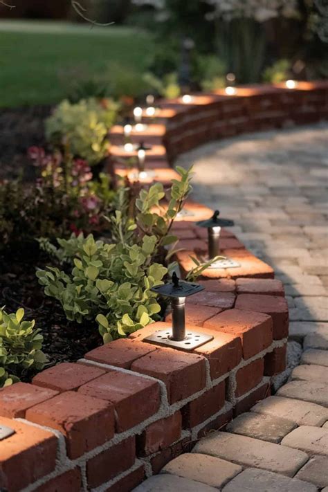 25 Practical And Beautiful Garden Brick Edging Ideas Plantglossary
