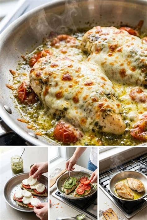 Trader Joes Pesto Chicken Breast With Tomato And Cheese Copycat