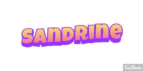 Sandrine Name Animated  Logo Designs