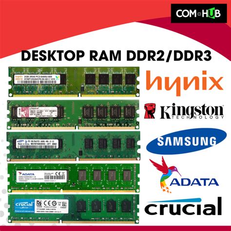 Com Hub Pc Used 1gb2gb Ddr2 Ram Desktop Computer Memory Assorted Brand Lazada Ph