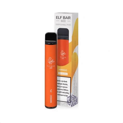 E Papieros Elf Bar 20mg Salt 2ml 600 Mango Hookahteka