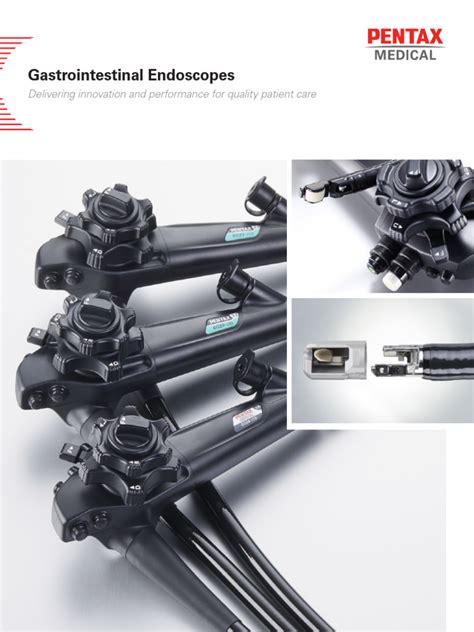 Endoscopes Info Sheet Pentax Pdf Gastroenterology Endoscopy