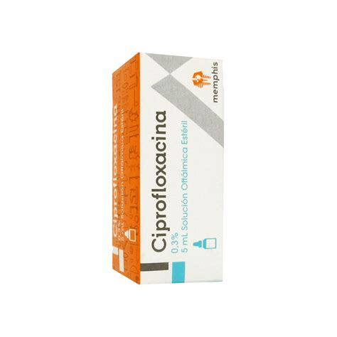 Ciprofloxacina 03 Gotas Oftálmicas Memphis Frasco X 5 Ml Droguería