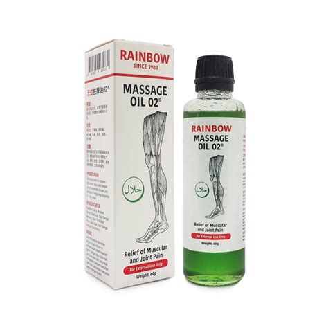 Massage Oil Set X2 Brand Rainbow Massage Oil 02 60g Original Rheumatism