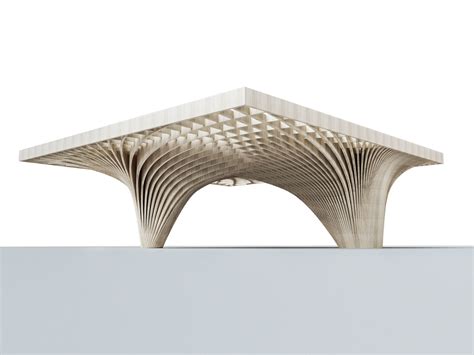 Rectangular Spiral And Curve Waffle Pavilions 3d Model Cgtrader