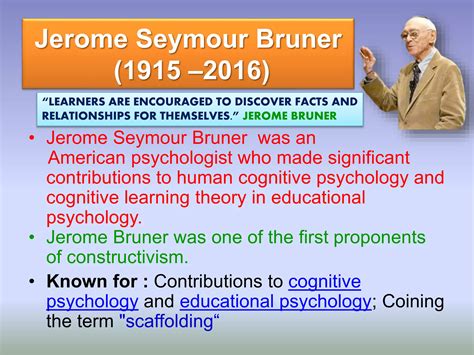 Cognitive Constructivism Jeromes Bruner Pptx Education Cognitive Constructivism Jeromes Bruner Pptx Education